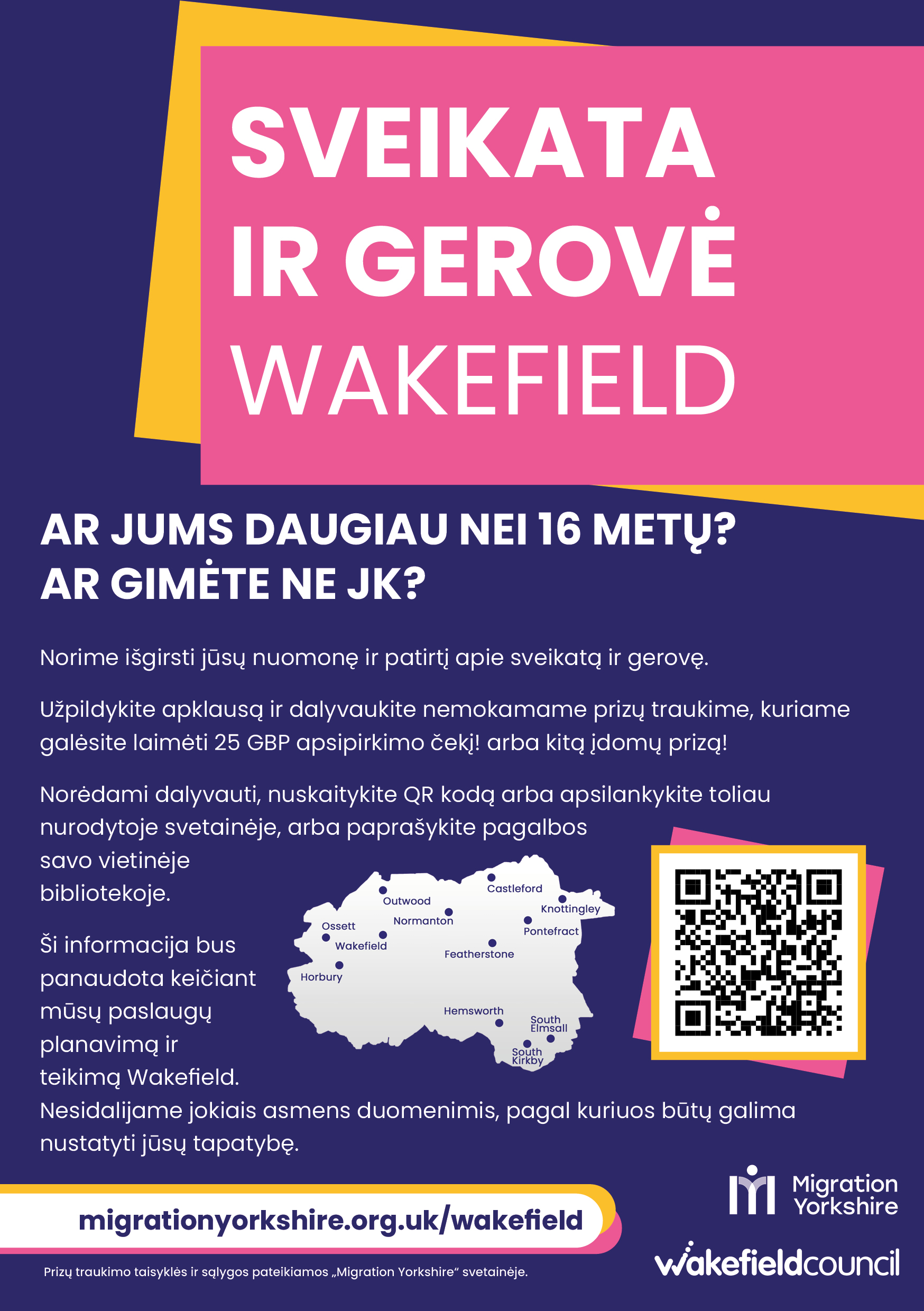 Health and wellbeing in Wakefield promotional toolkit | Migration Yorkshire